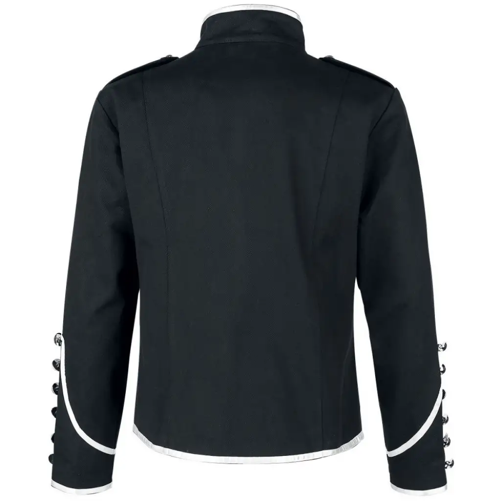 Men Military Parade Marching Drummer Jacket Gothic Army Band Jacket