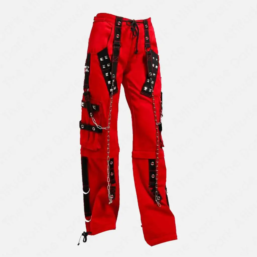 Cybergoth Tech Street Pant Punk Rock High Waist Baggy Trouser