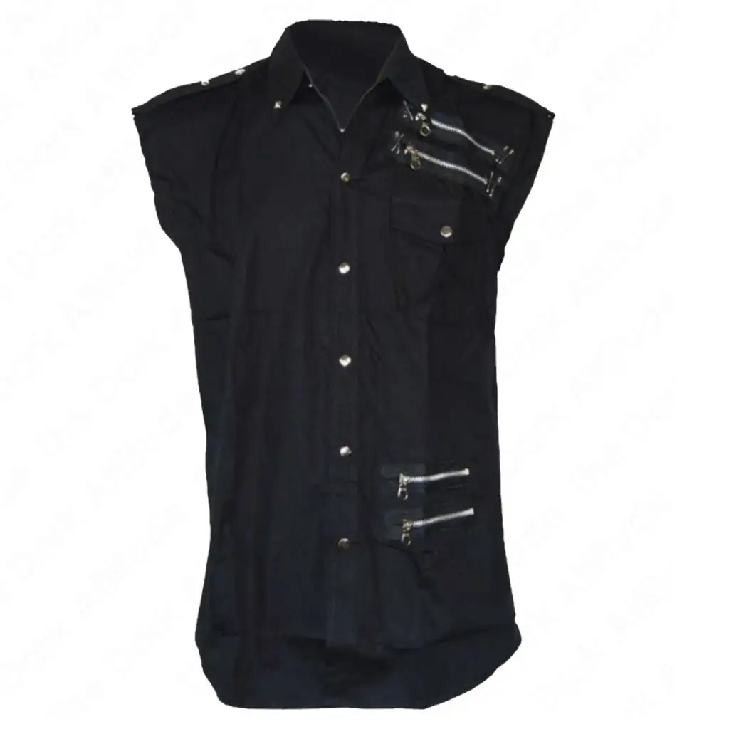 Gothic Punk Fusion Zipper Vest Top | Dark Attitude